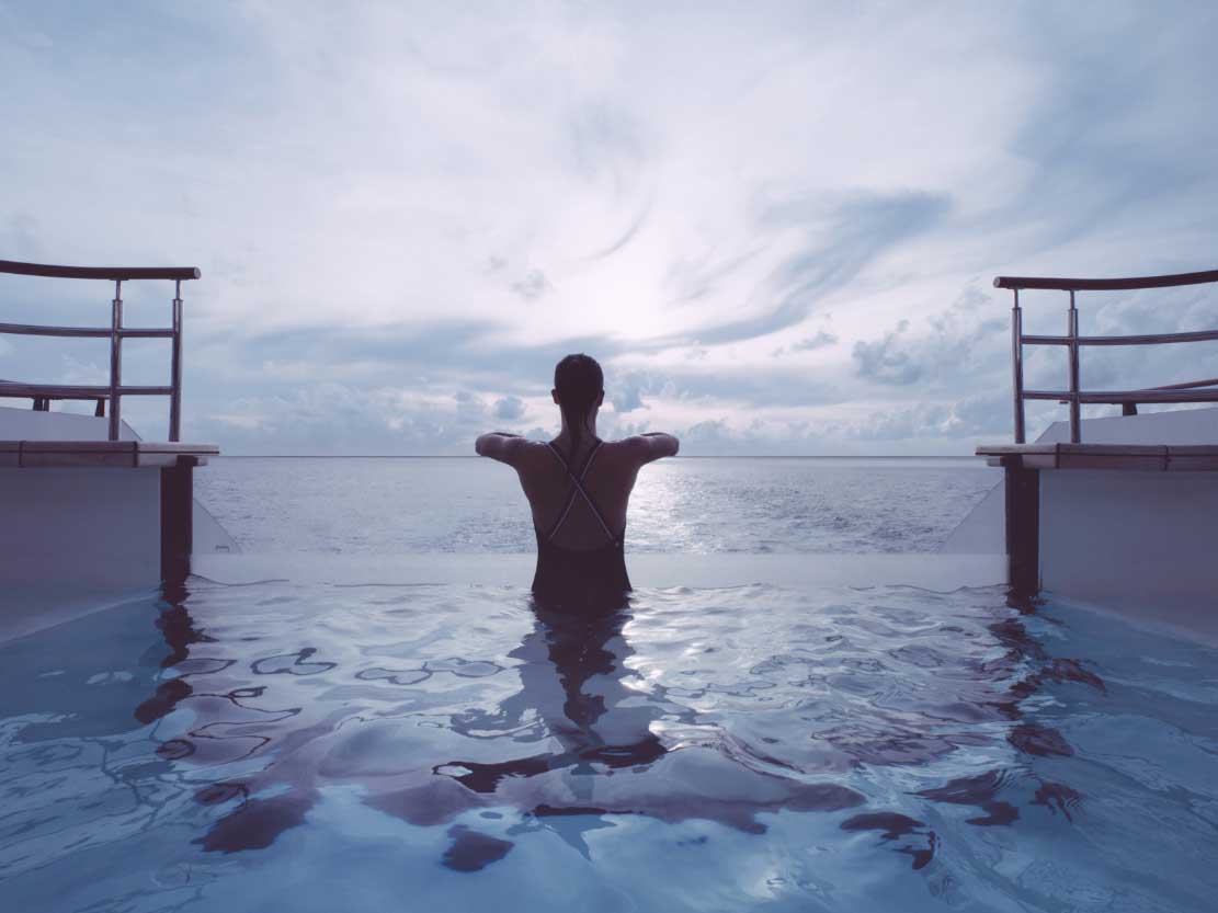 Pool & Sun Deck | Le Bougainville | Luxury Cruise Club