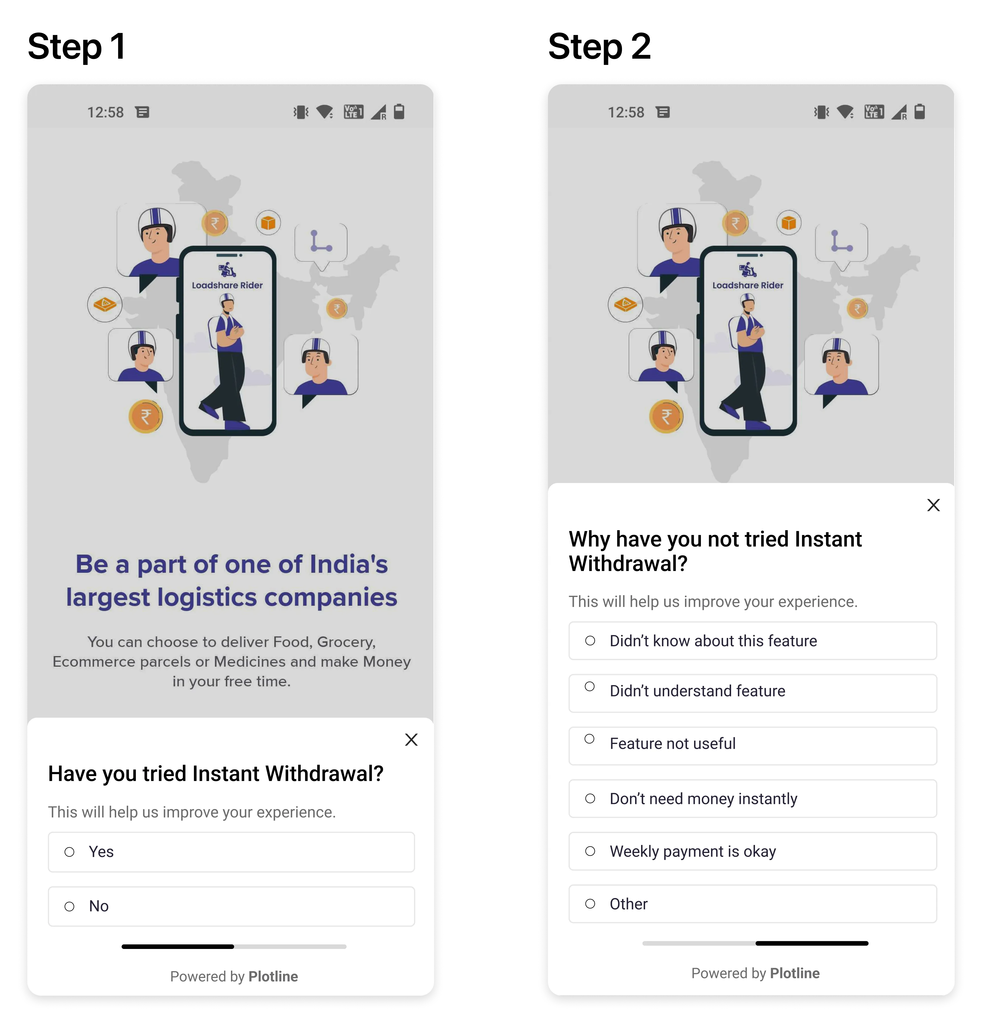 Loadshare collects NPS across key product journeys | Plotline