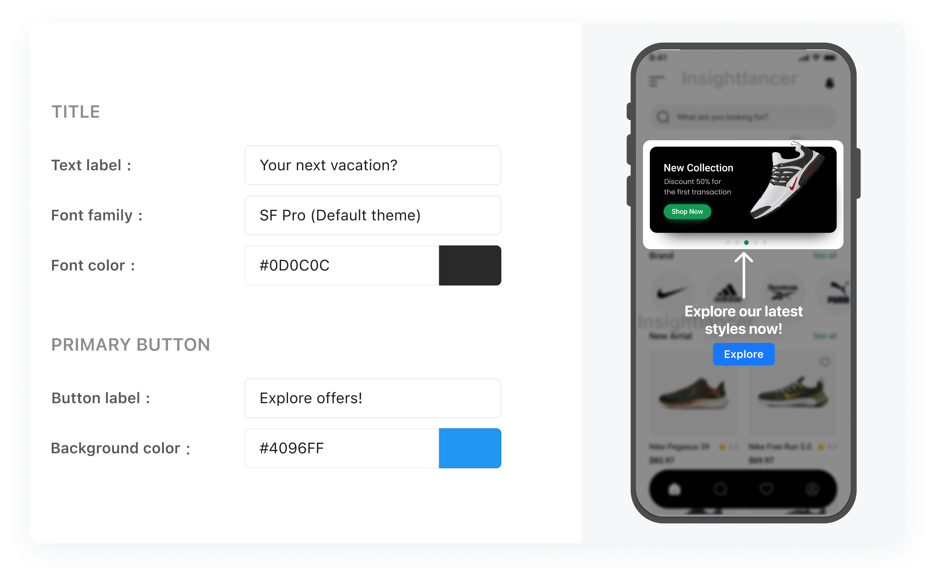 Styling and UI Variations