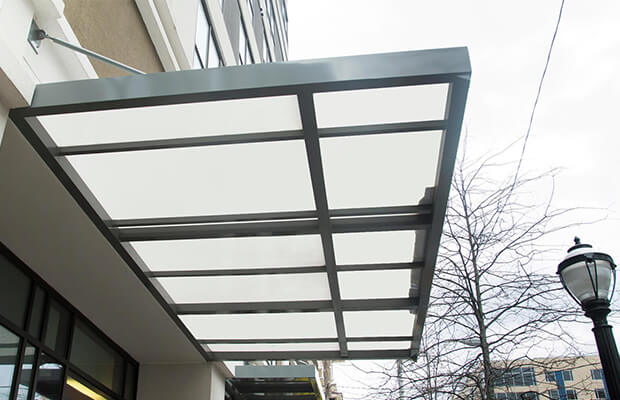 Hanger-Supported Canopies | Commercial Overhead Canopies