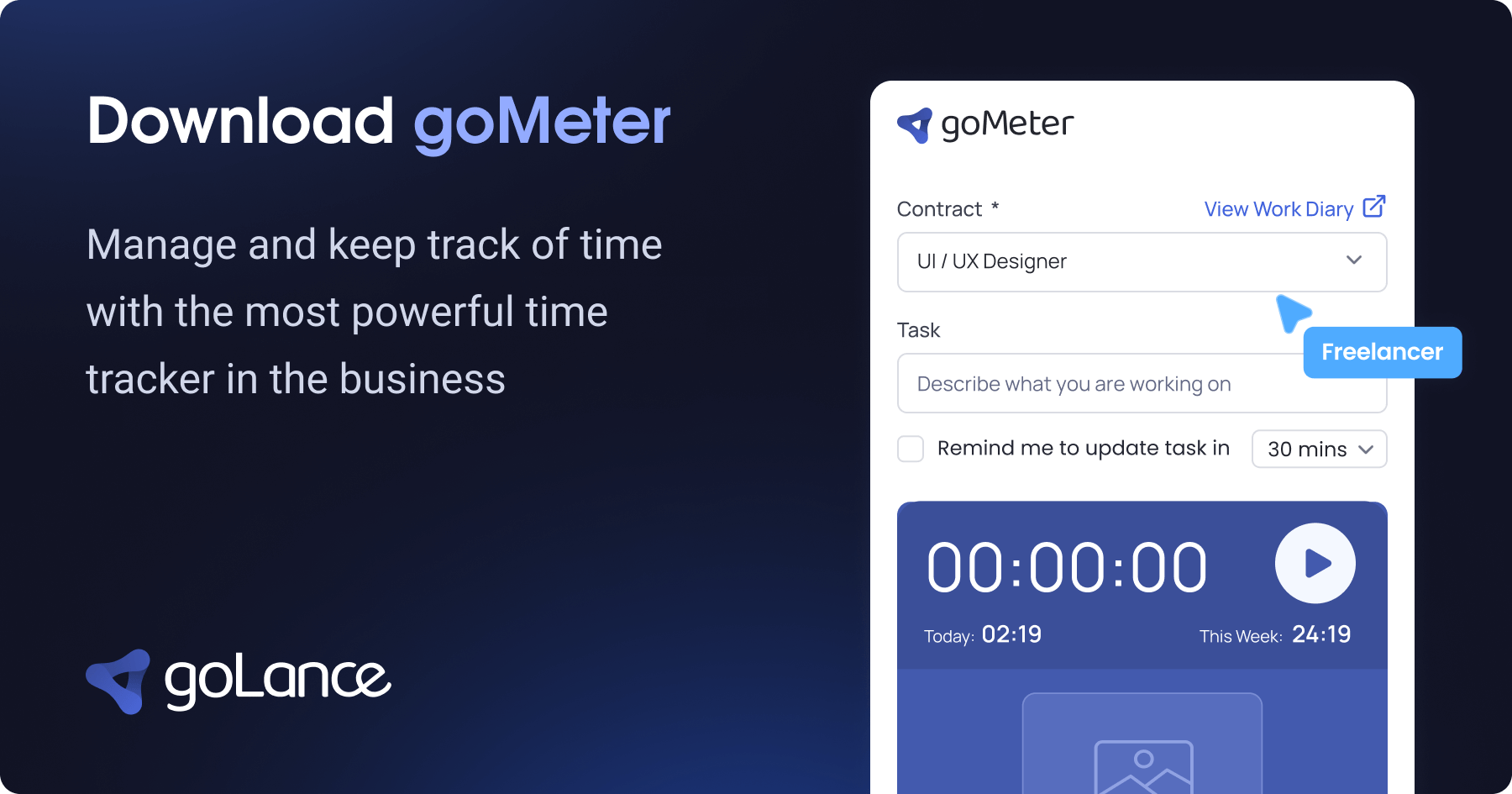 goMeter — Time Tracking App for Freelancers & Clients