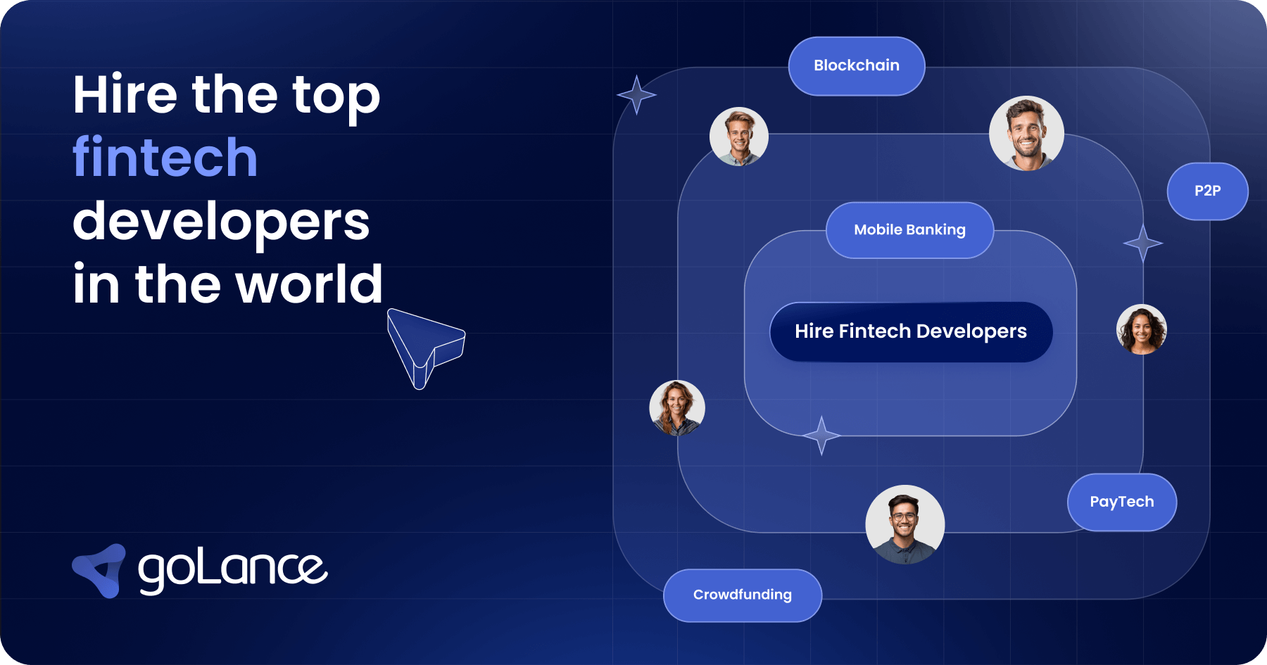 Hire the top fintech developers with goLance