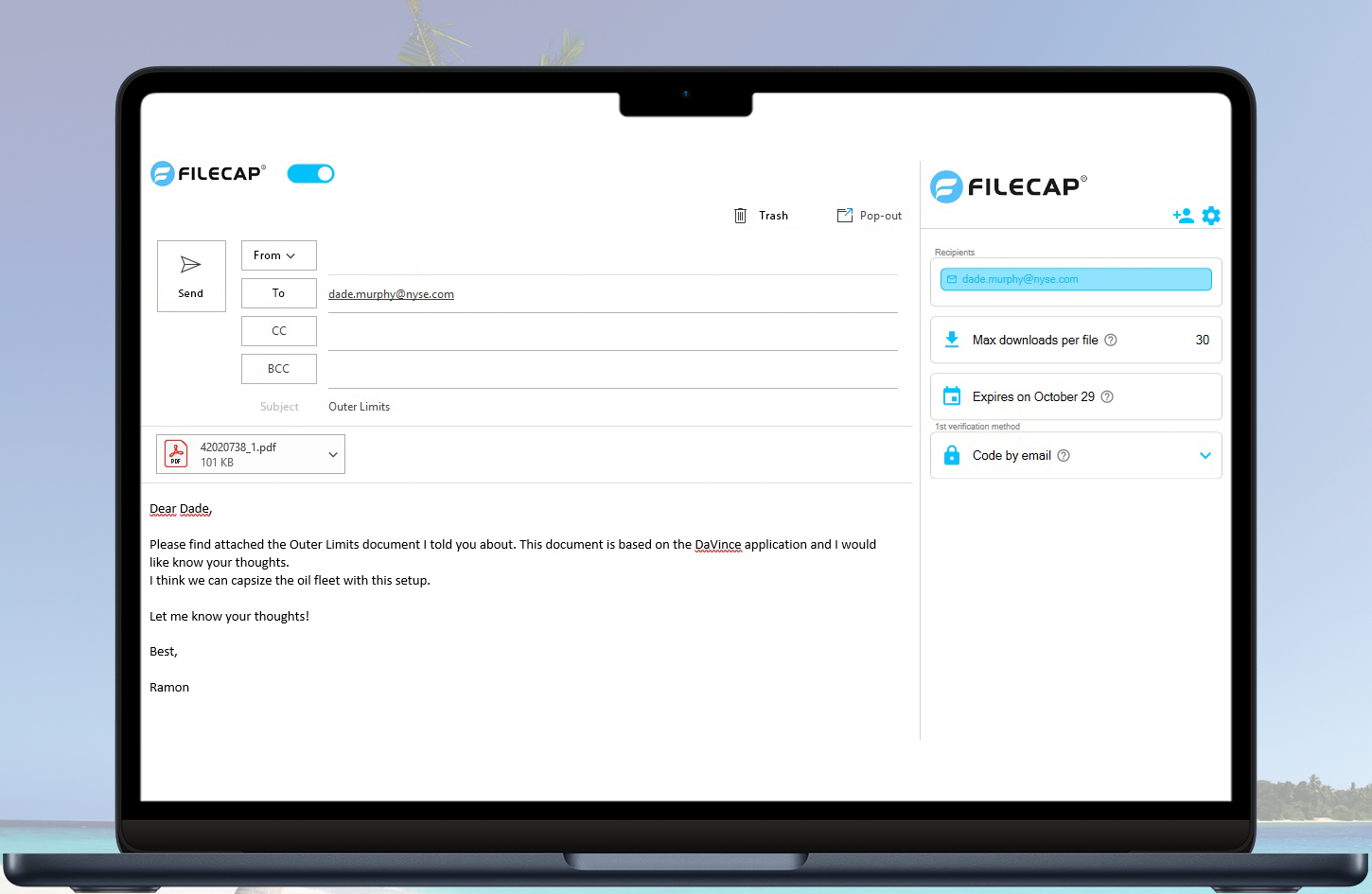 Over FileCap | Veilig e-mailen | FileCap