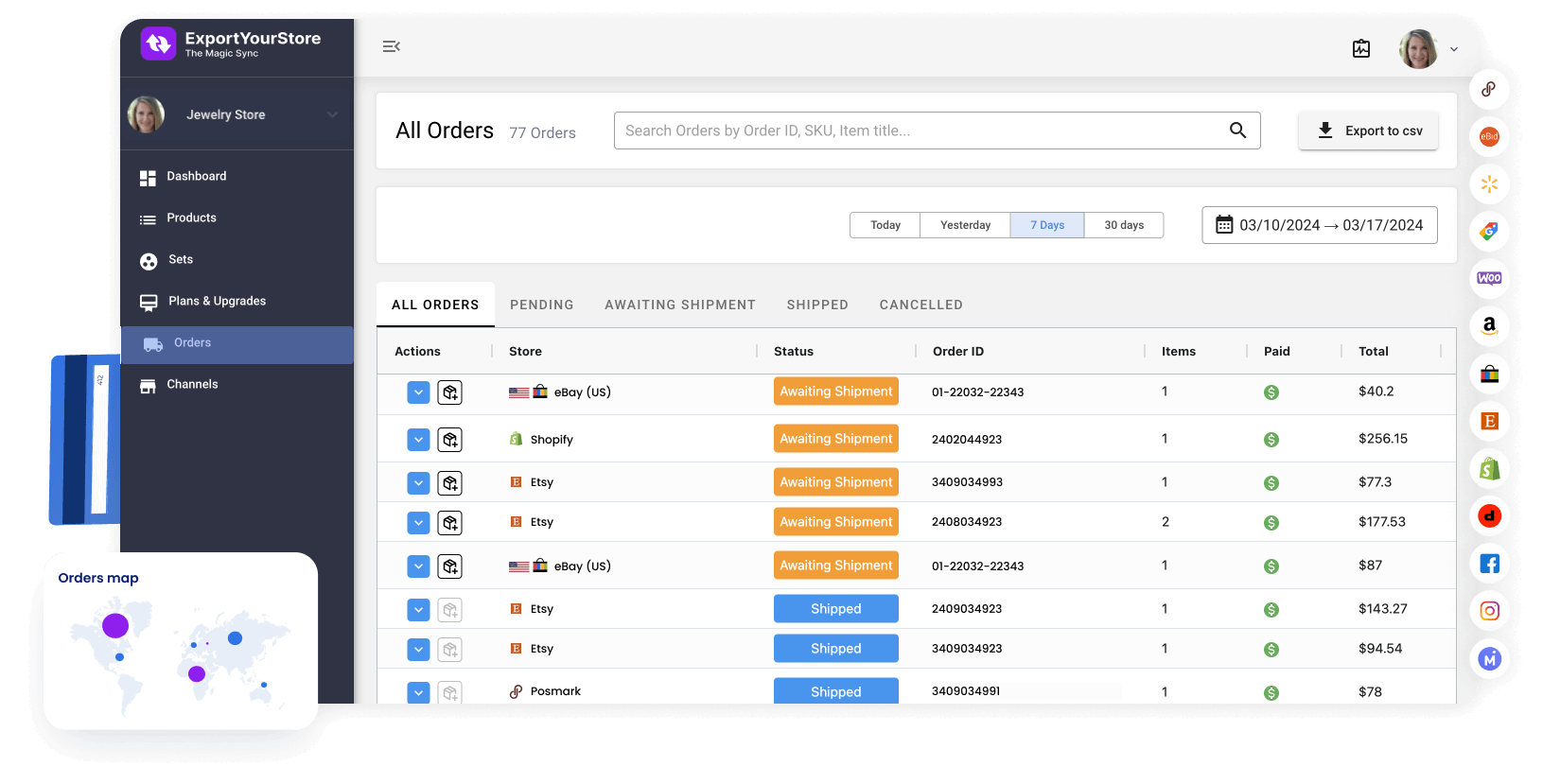 Multichannel eCommerce Order Management | ExportYourStore