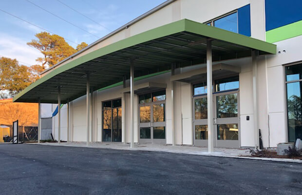Post-Supported Arched Canopies in Landscape Architecture