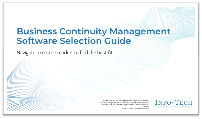 Download the Business Continuity Management Software Selection Guide ...