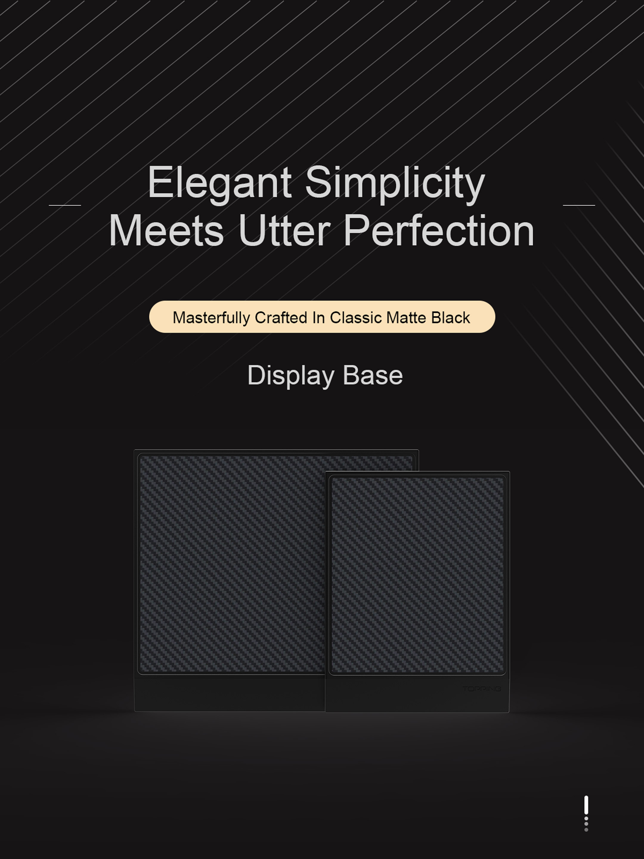 TOPPING Aluminum Carbon Fiber Desktop Equipment Display Base - TOPPING