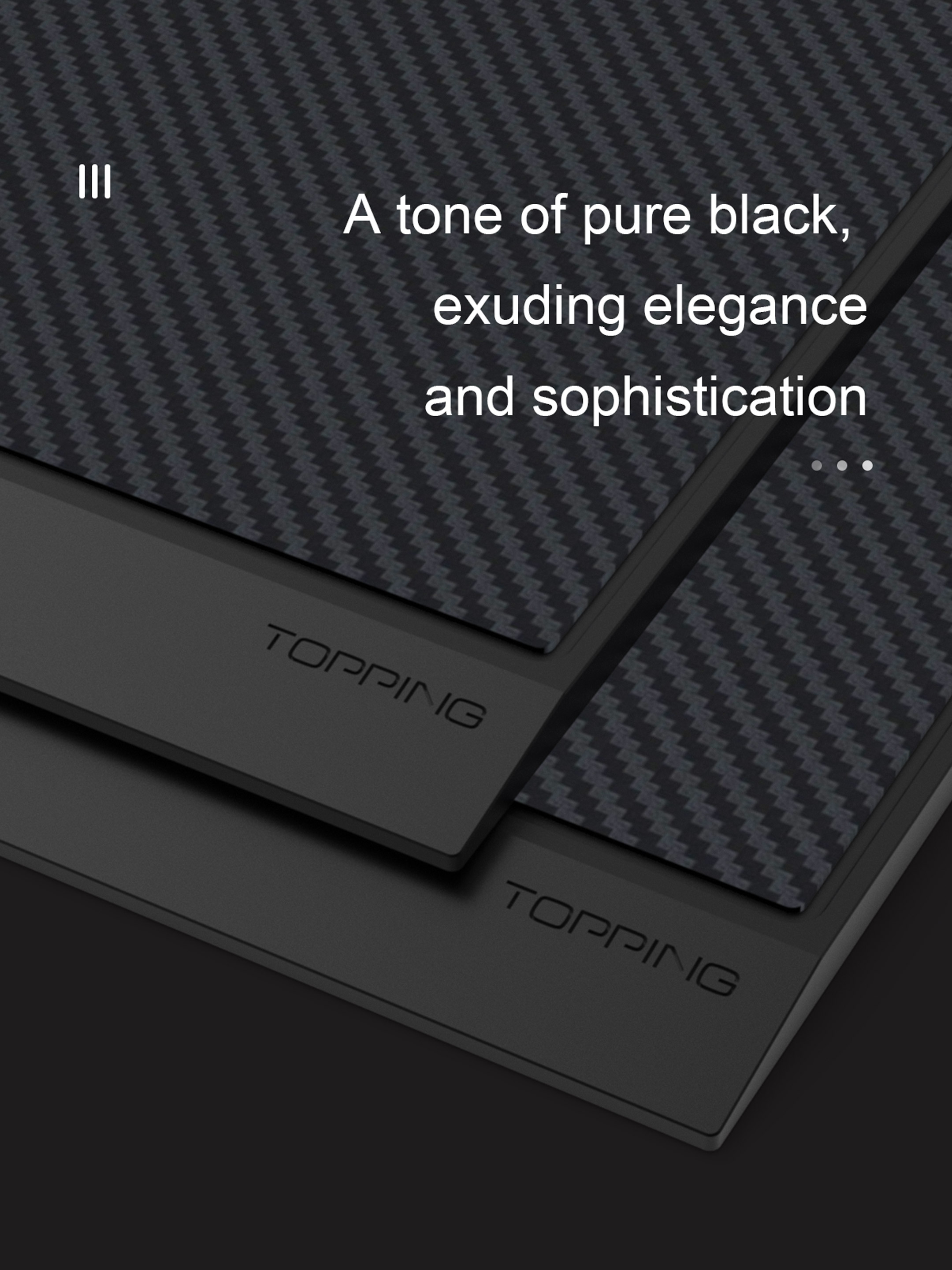 TOPPING Aluminum Carbon Fiber Desktop Equipment Display Base - TOPPING