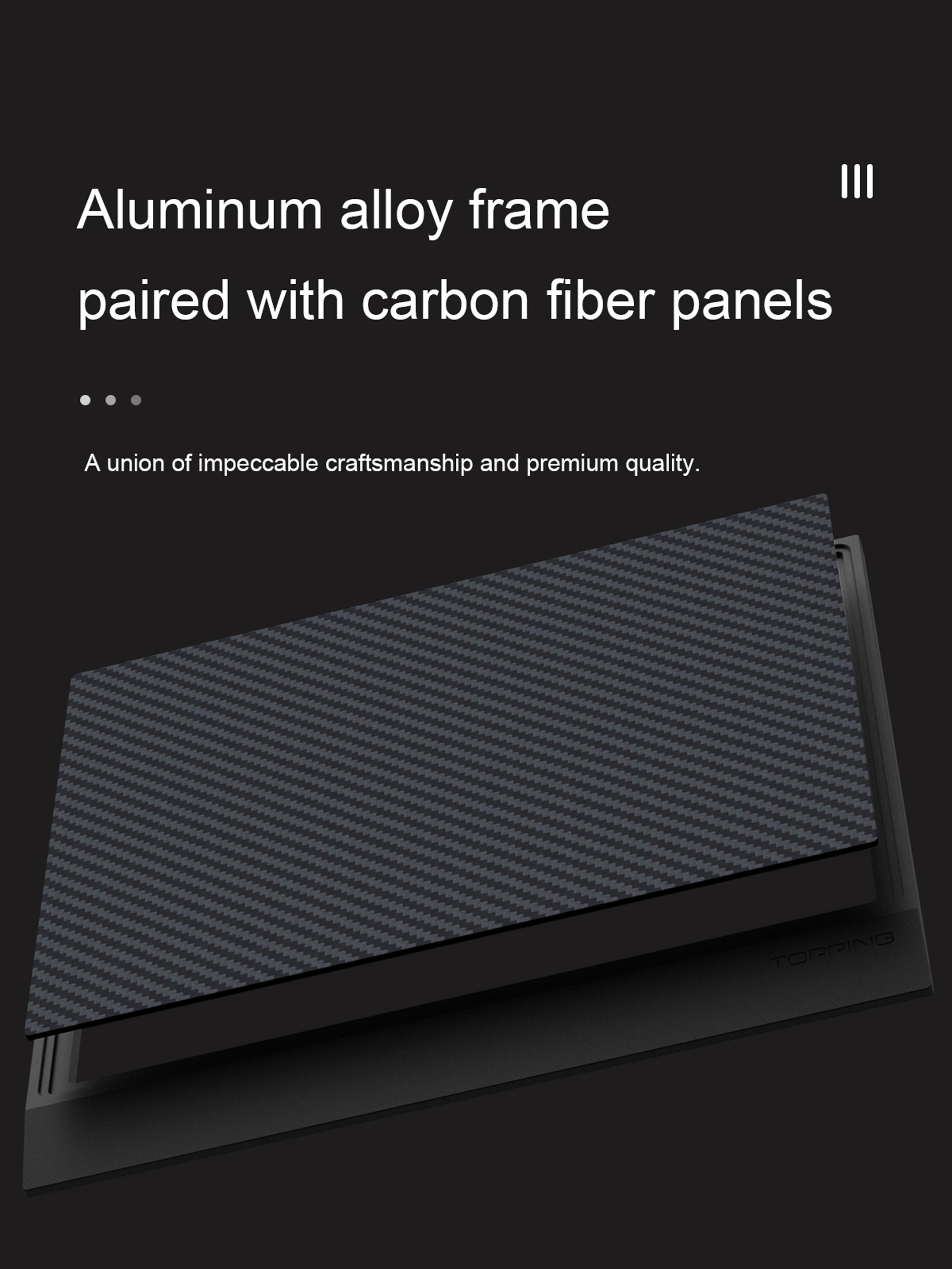 TOPPING Aluminum Carbon Fiber Desktop Equipment Display Base - TOPPING