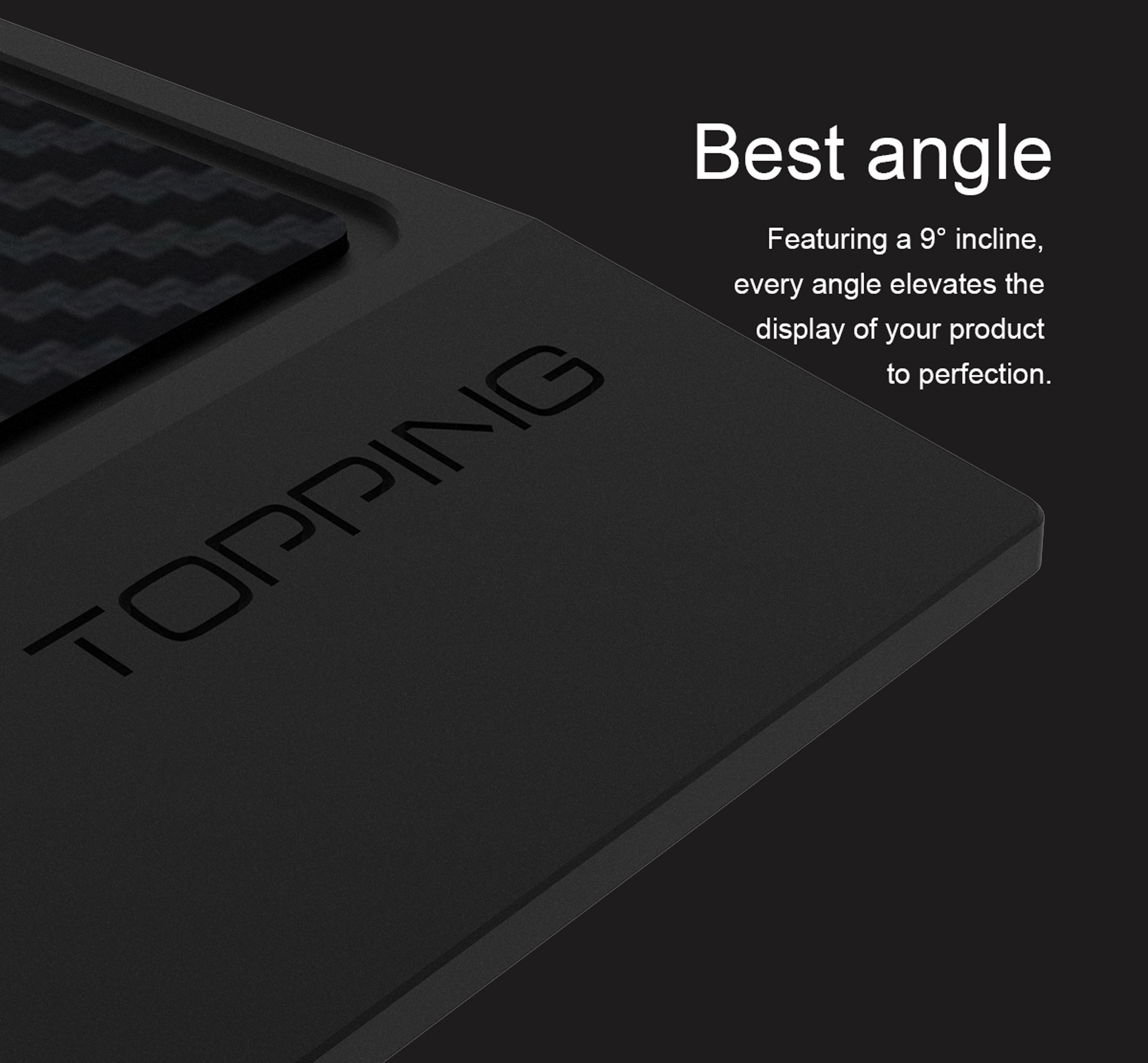 TOPPING Aluminum Carbon Fiber Desktop Equipment Display Base - TOPPING