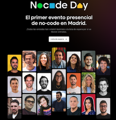 Asistencia al evento NoCodeDay. No-Code y Low-Code