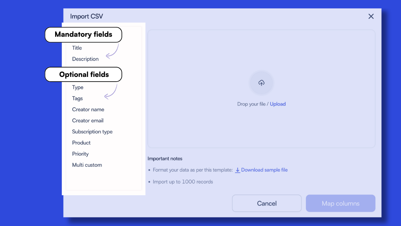 Data Migration Made Easy: Improved CSV Import by Zeda.io | Zeda.io