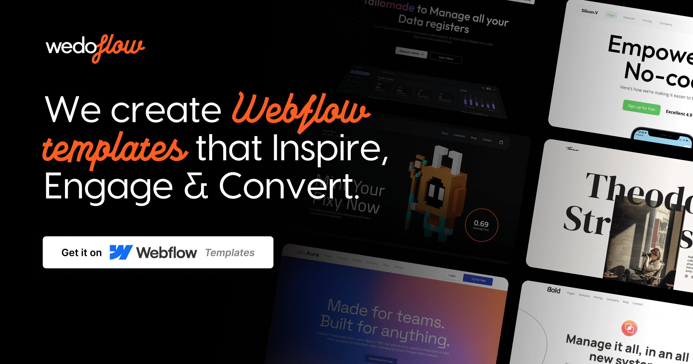 Premium Webflow SaaS Template Designs | Wedoflow