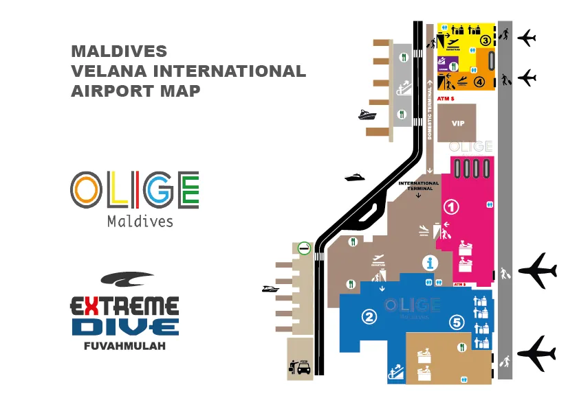 Maldives Velana International Airport Map | Maldives | Fuvahmulah ...