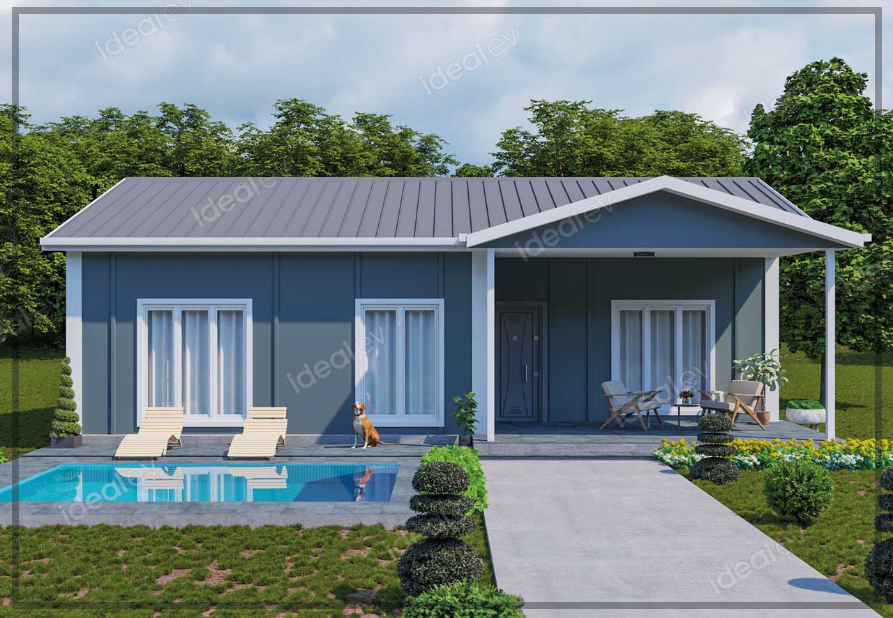 100 m2 Kampanyalı İdeal Prefabrik Ev - YENİ | prefabrikBiEv.com