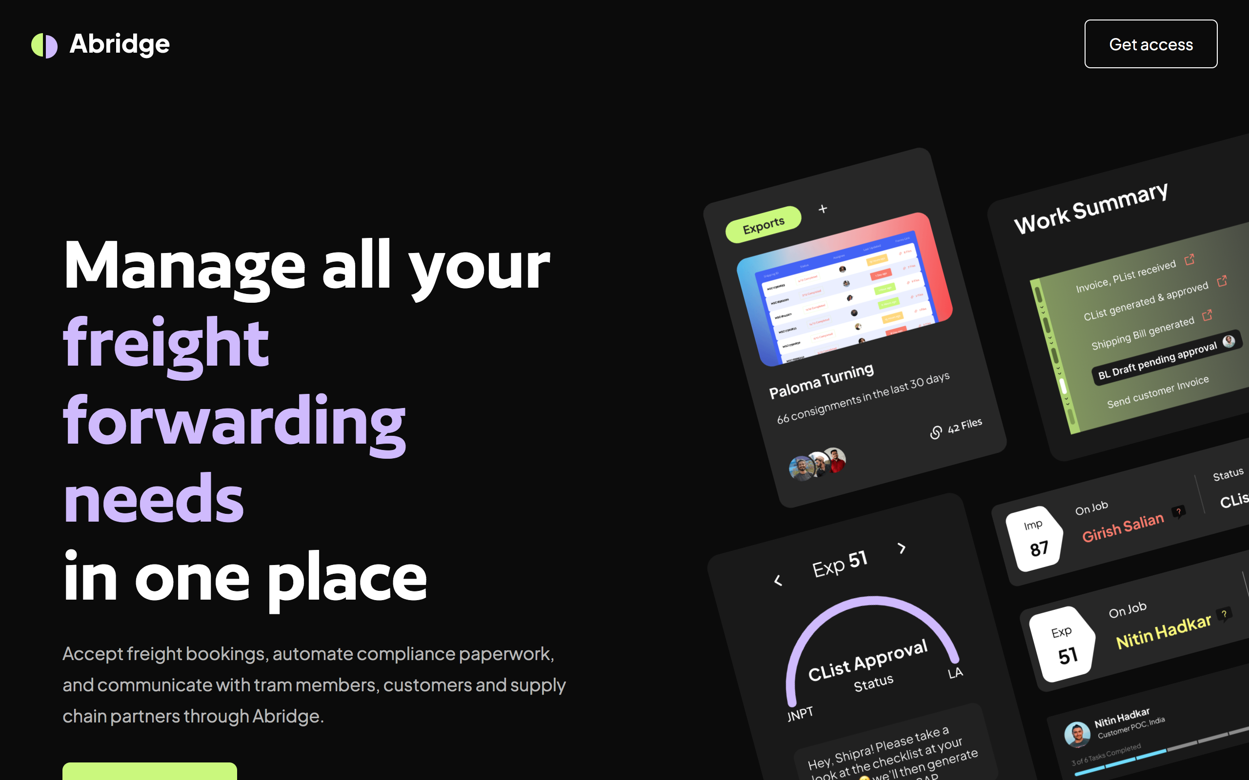 Manage all your shipping needs in one place | Abridge