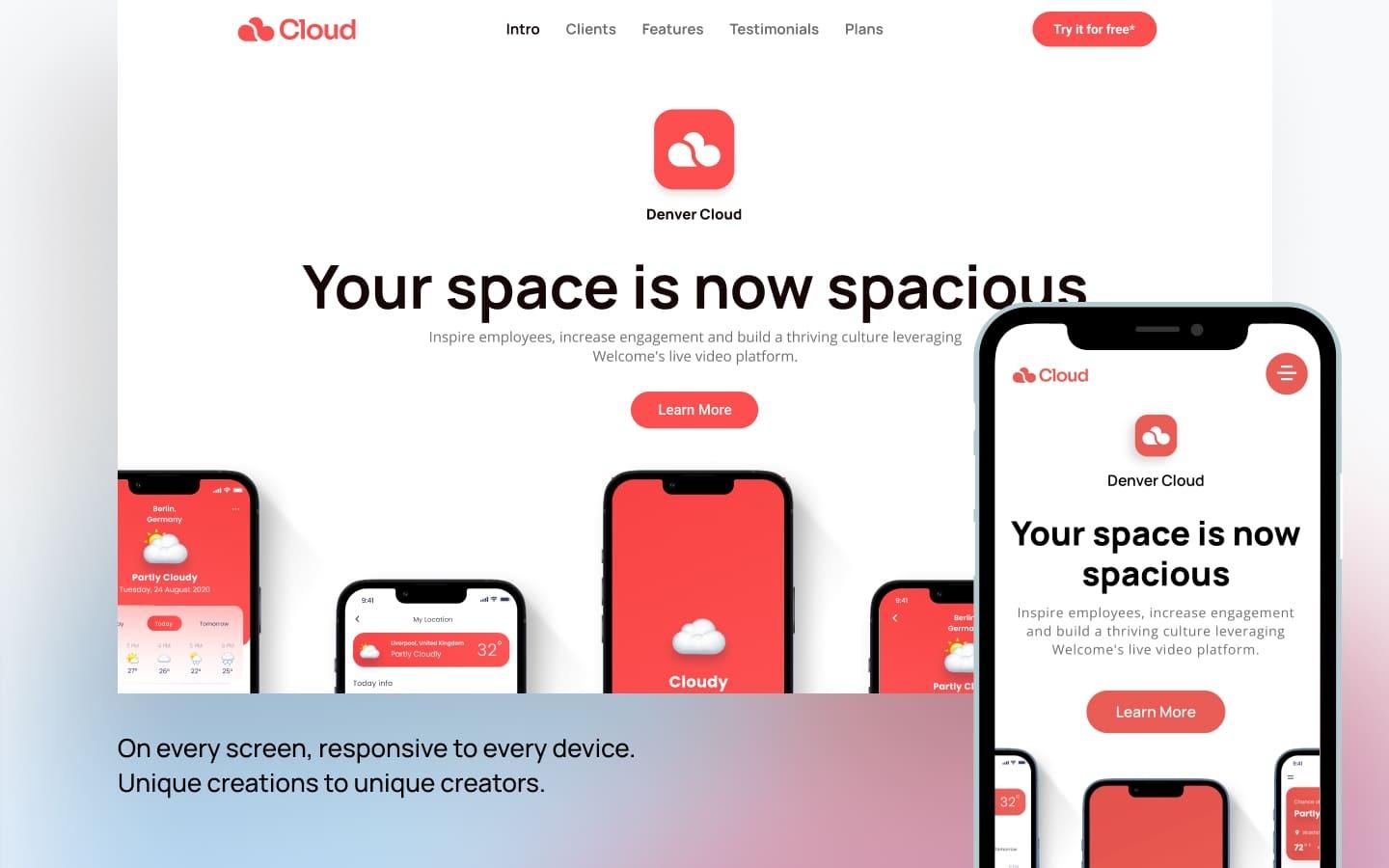 Denver - App Webflow Template | Wedoflow