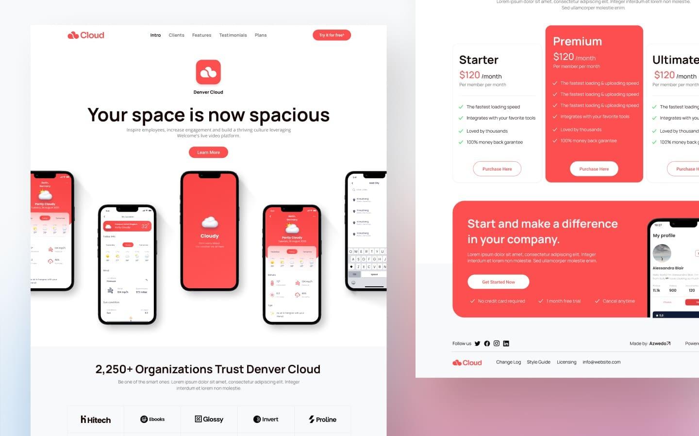 Denver - App Webflow Template | Wedoflow