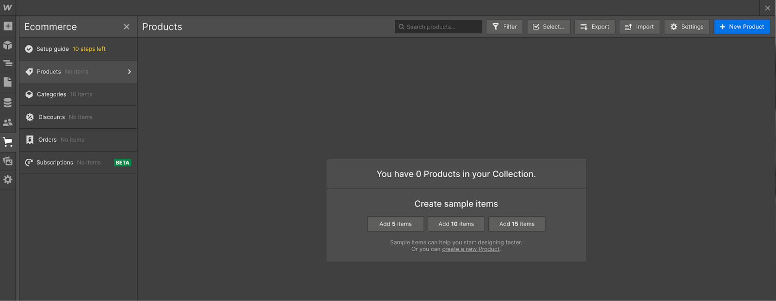 How to start an ecommerce on Webflow?
