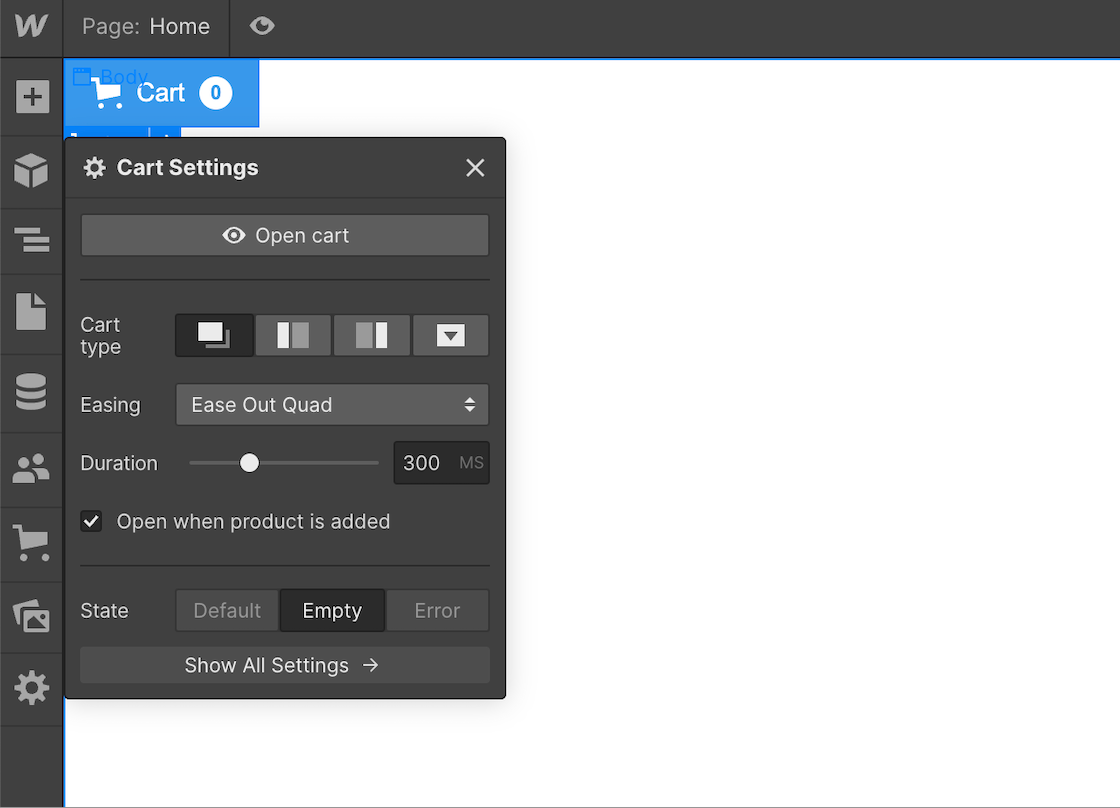 How to start an ecommerce on Webflow?