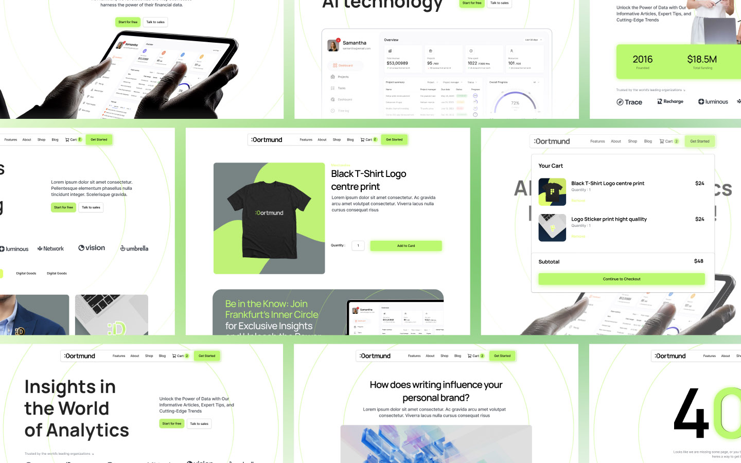 Dortmund - SaaS Webflow Template | Wedoflow