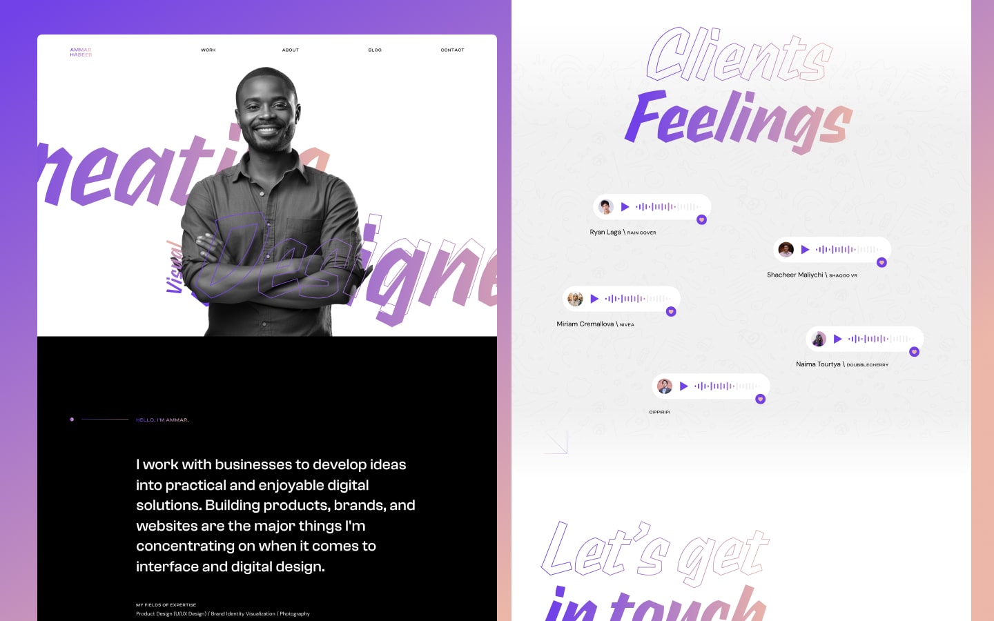 Beispiele für Grafikdesign-Portfolios – Top 5-Vorlagen