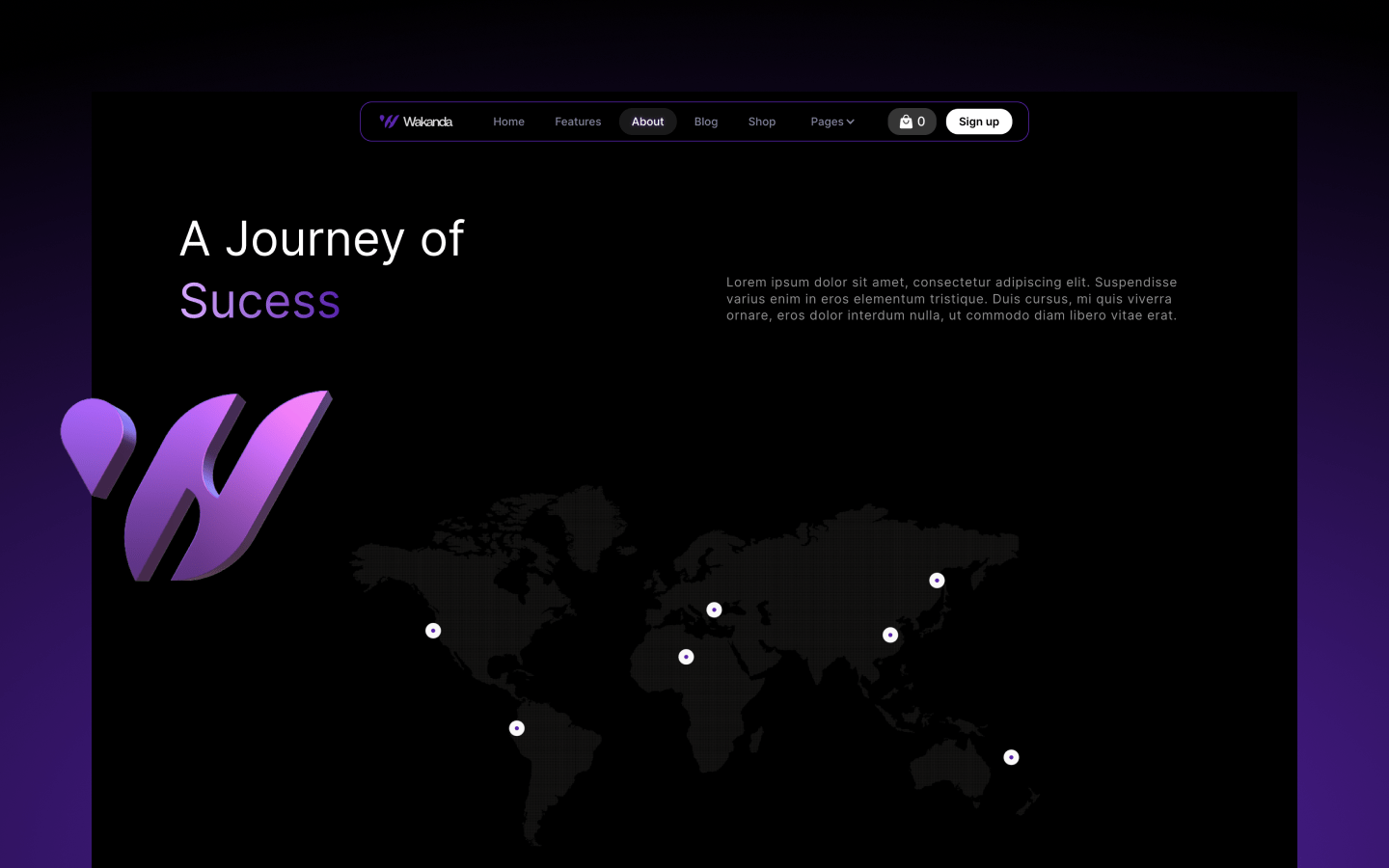 Wakanda - App Webflow Template | Wedoflow