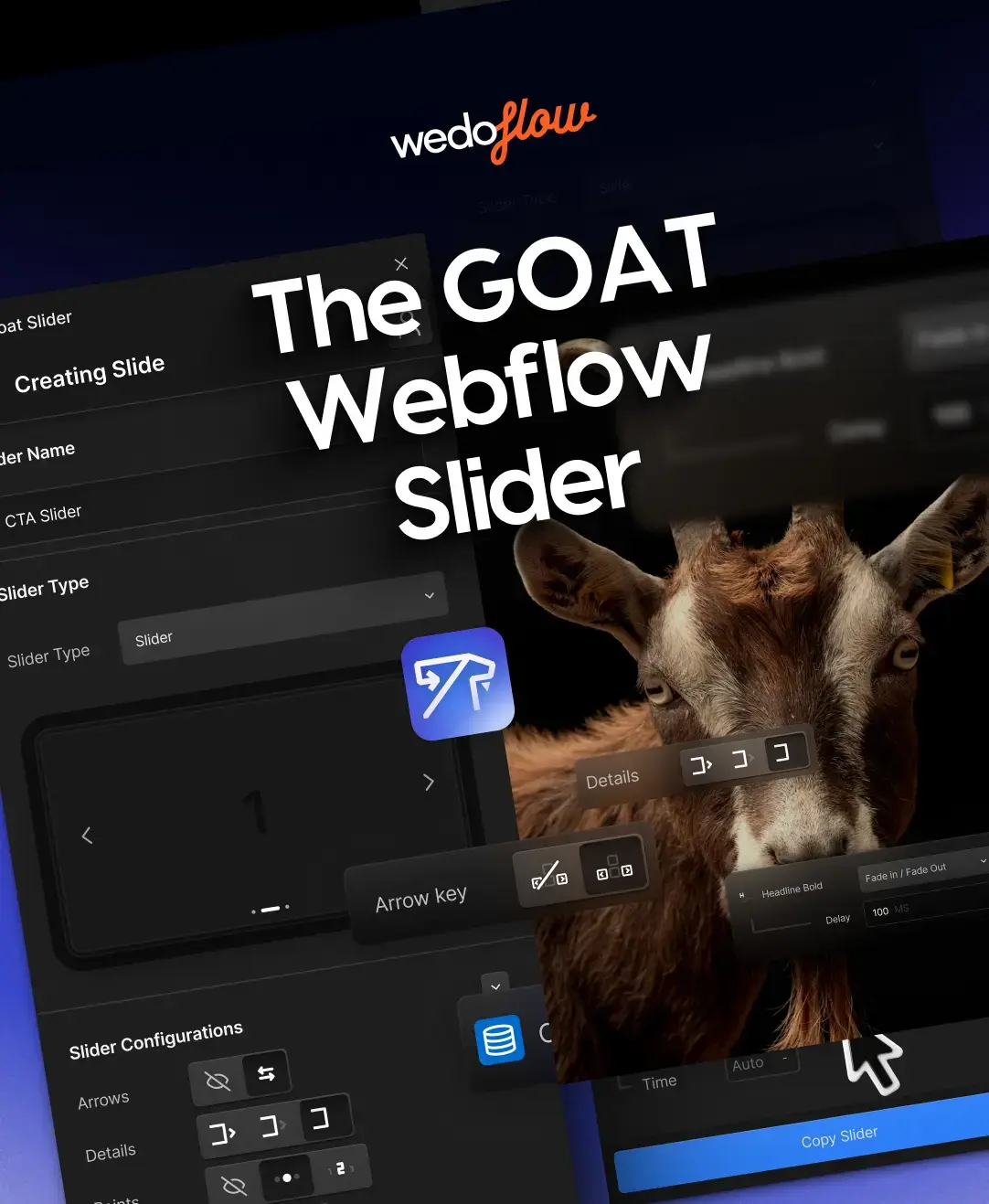 Goat Slider — The Greatest Webflow Slider of All Time