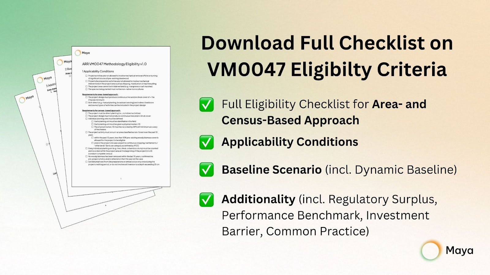 Decoding Verra’s VM0047: An Eligibility Checklist for Verra’s ...