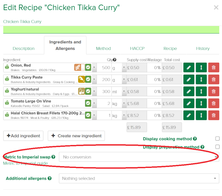 Metric and Imperial Conversions - Kafoodle