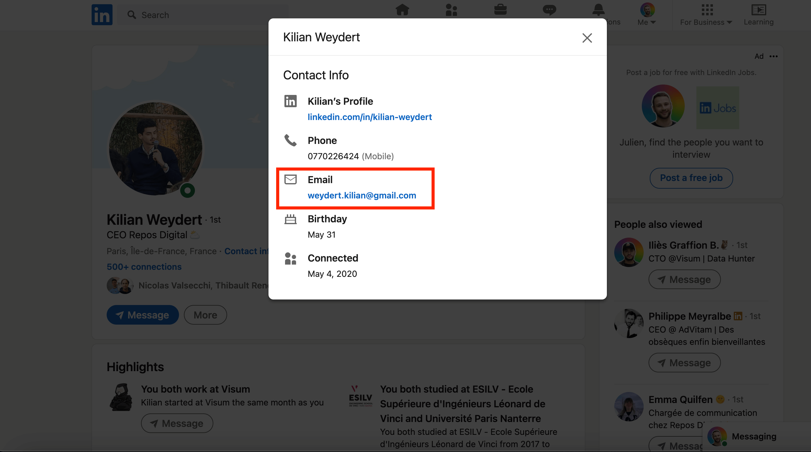 Use Social Media Search to Find Someone's Email Address