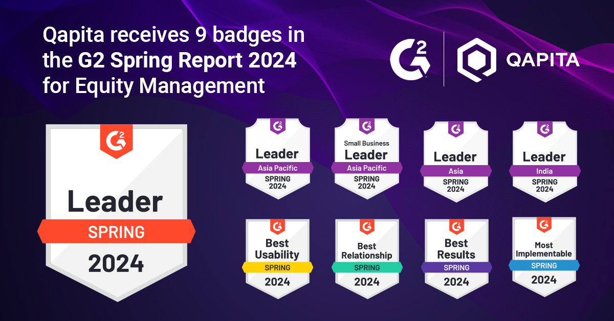 Qapita Bags 9 Badges in G2 Spring Report 2024 for Equity Management