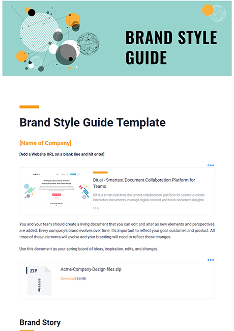 Brand Style Guide Template | Bit.ai