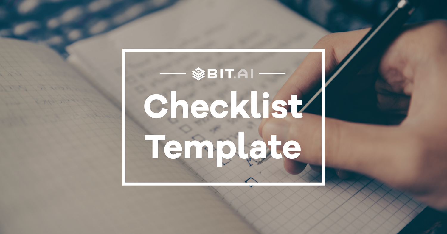 Checklist Template | Bit.ai