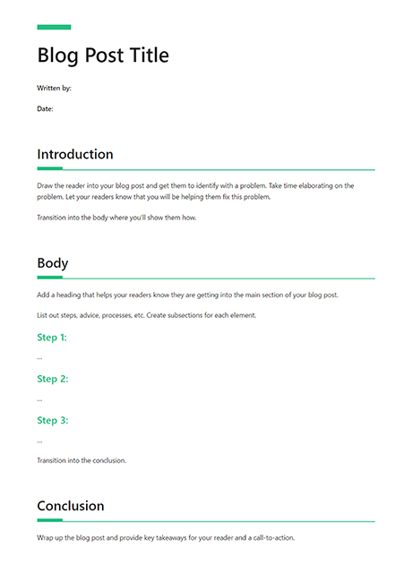 Blog Post Template | Bit.ai