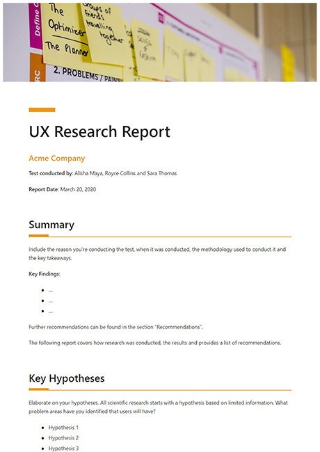 UX Research Template | Bit.ai