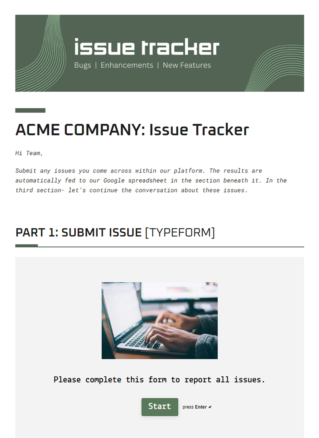 Issue Tracker Template | Bit.ai