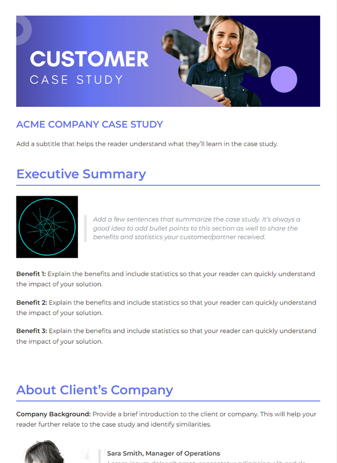 Case Study Template | Bit.ai
