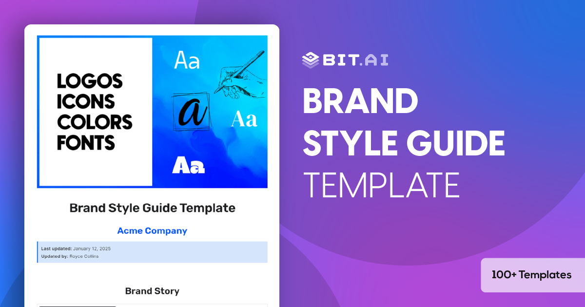 Brand Style Guide Template | Bit.ai