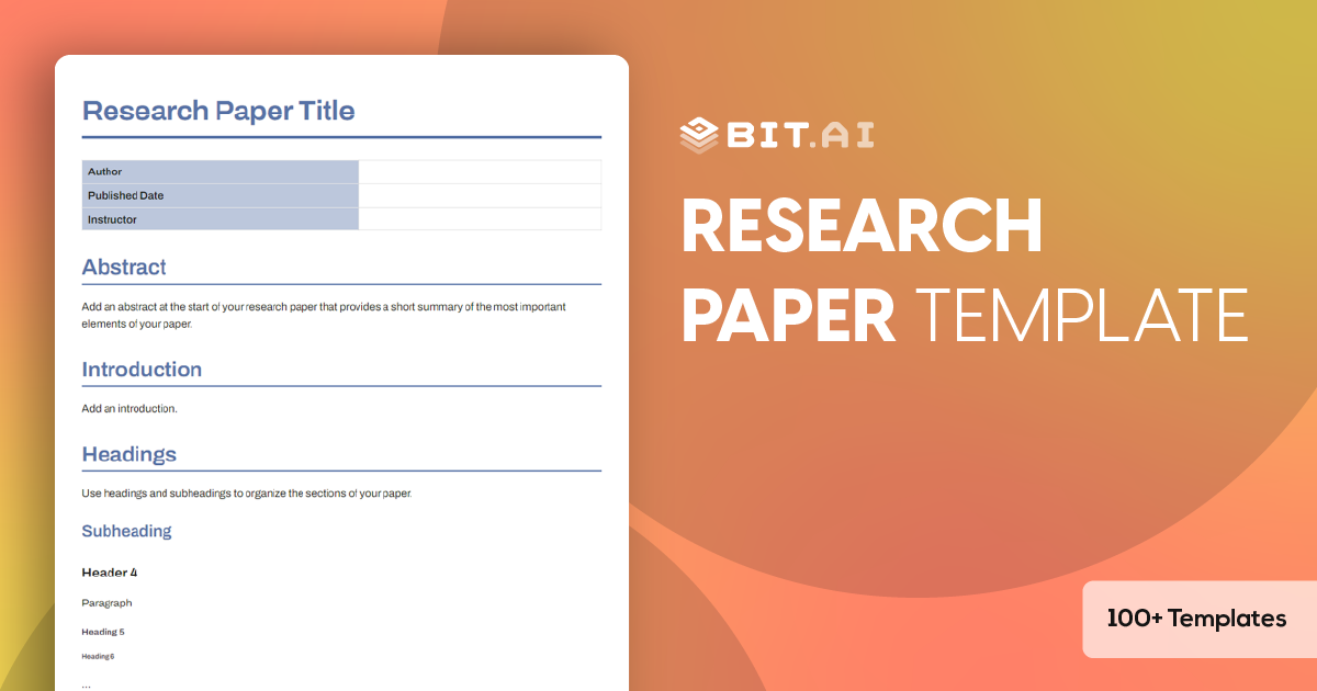 Research Paper Template | Bit.ai