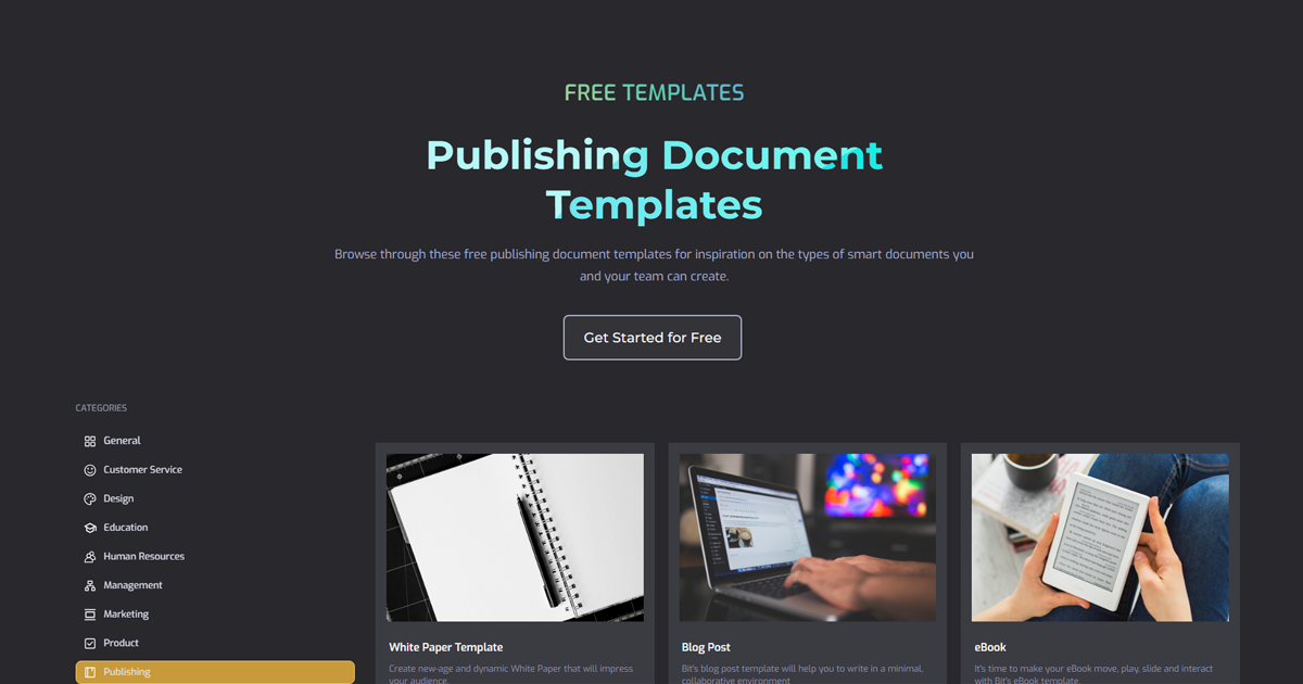 Publishing Templates | Bit.ai