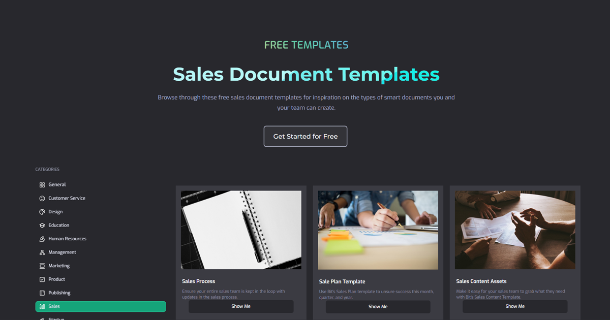 Sales Templates | Bit.ai