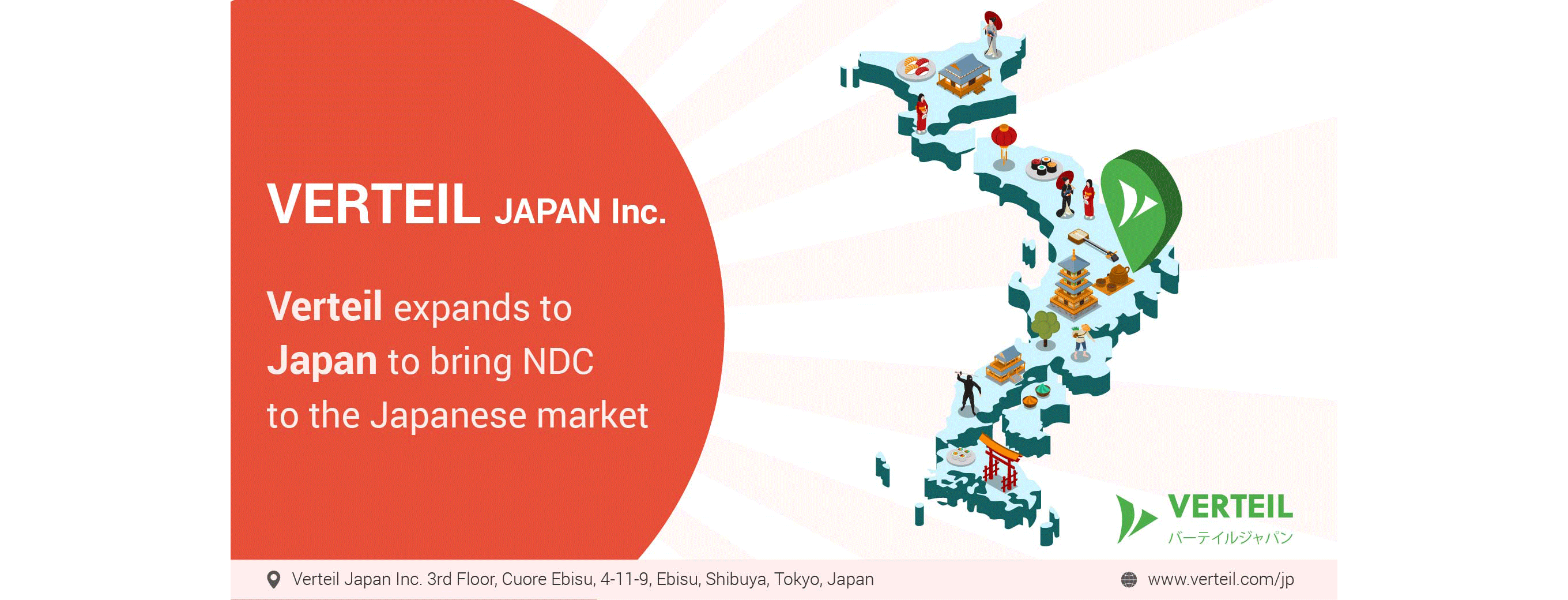 Verteil launches its NDC platform in the Japanese market