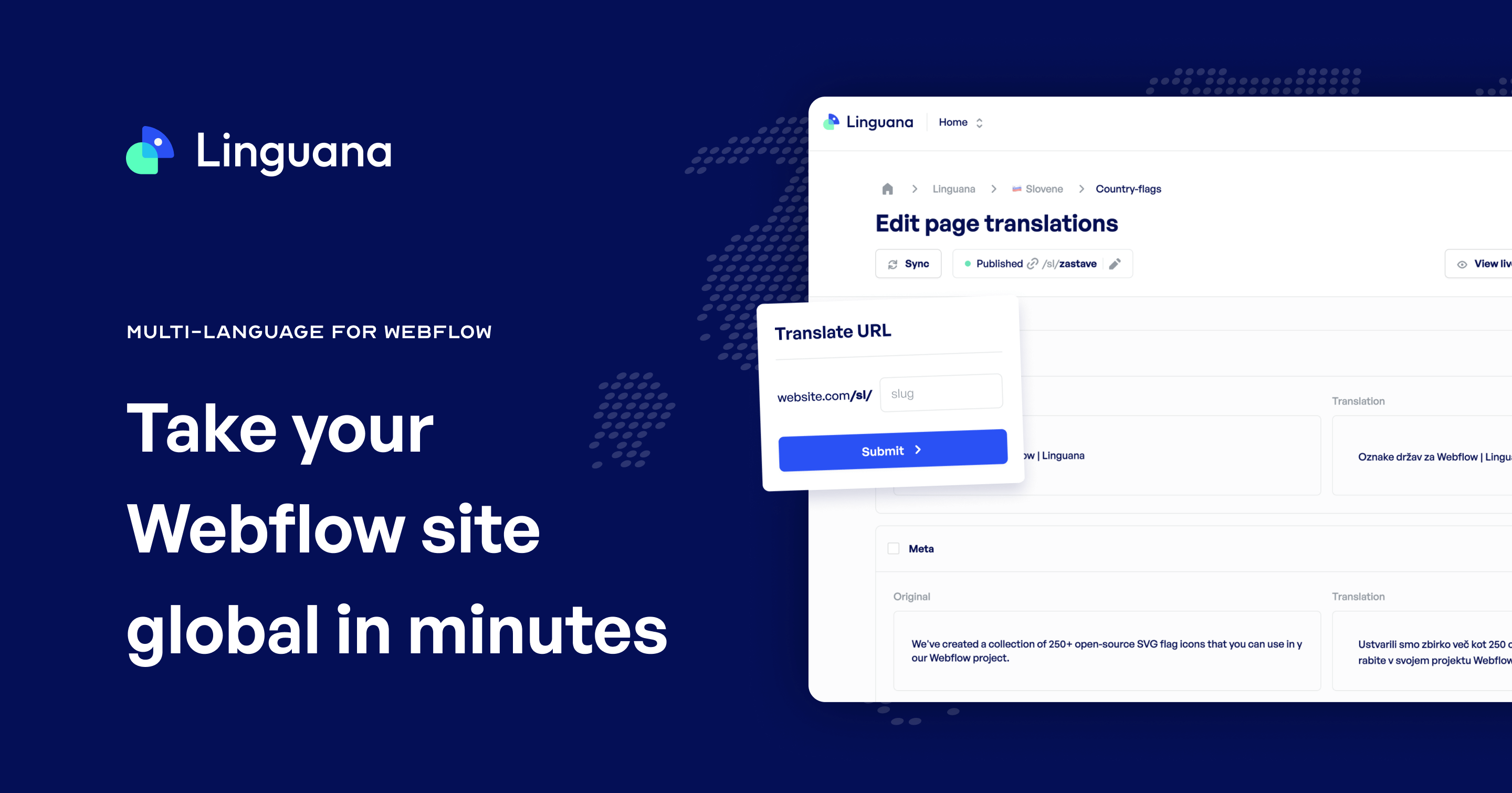 Webflow multi-language | Linguana