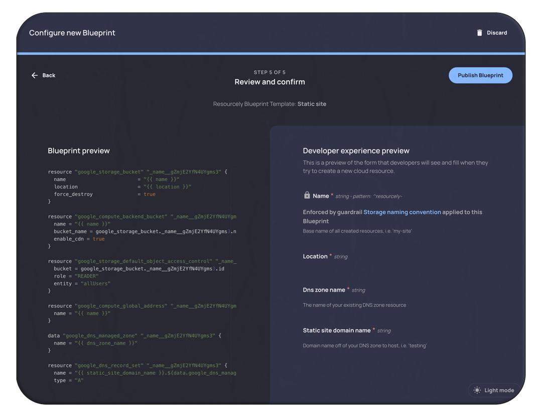 Resourcely | Cloud resource creation and management
