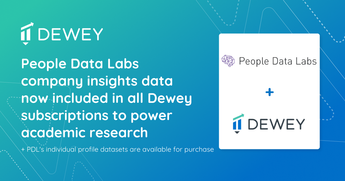 People Data Labs Provides Company Insights Data to Academics