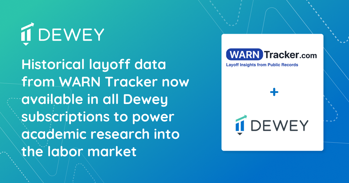 WARN notice historical layoff data for academic research