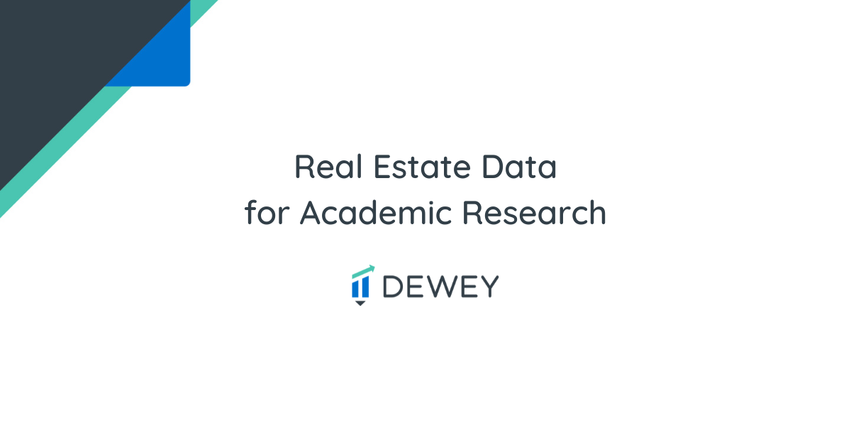 Accessing Real Estate Data for Academic Research