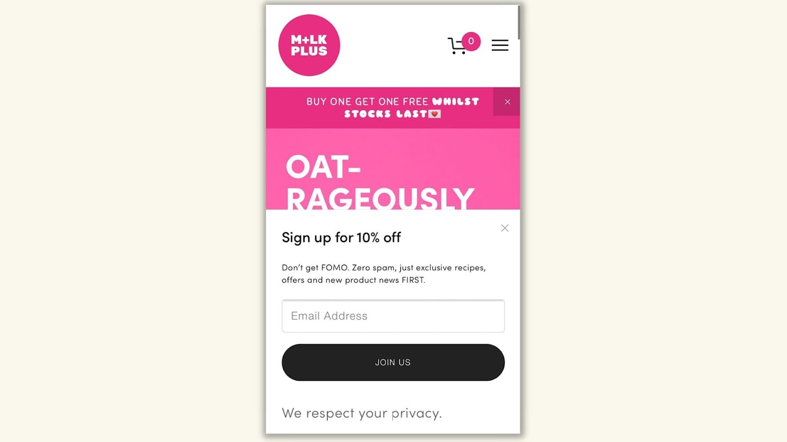 Mobile Pop-Ups for eCommerce: Best Practices + Examples
