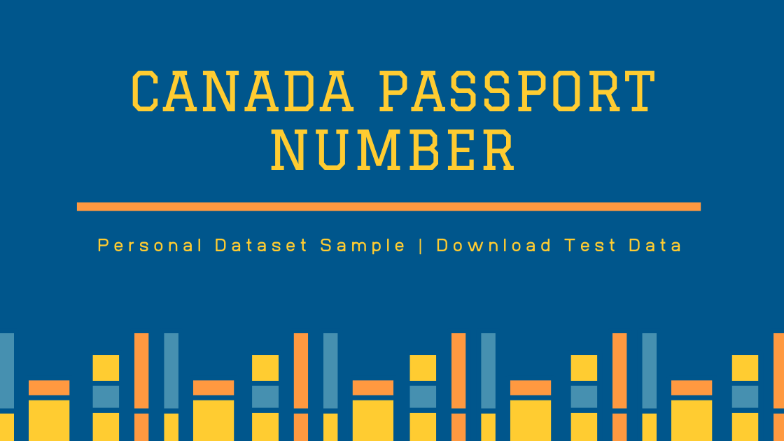 Personal Dataset Sample| Canada Passport Number | Protecto